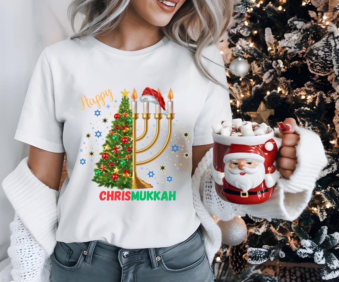 Happy Chrismukkah PNG Chrismukkah Holiday Design for Christmas ...