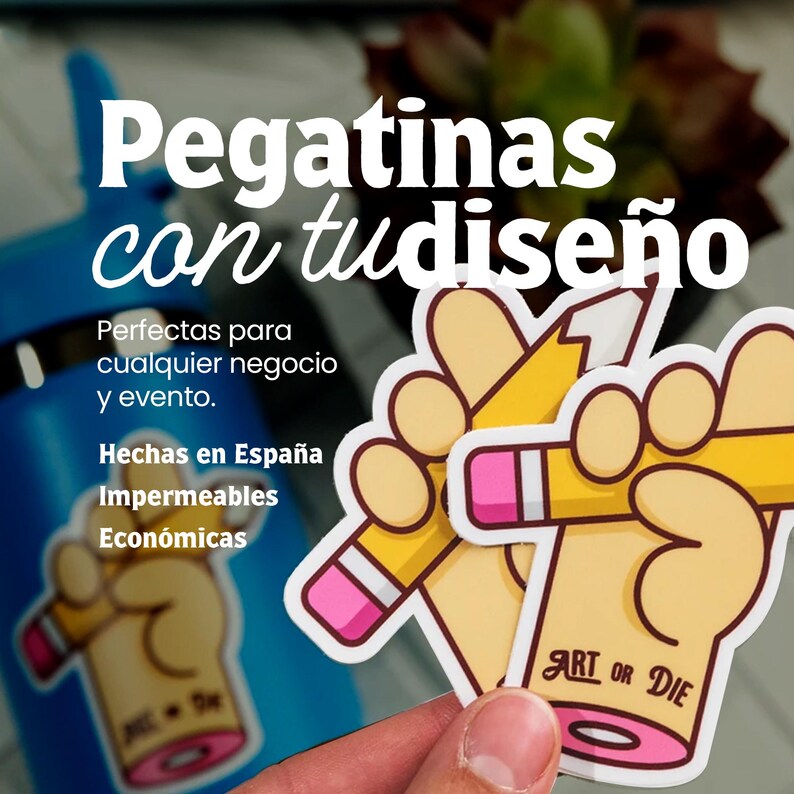 Pegatinas Personalizadas Con Logotipo Stickers Vinilo Duradero Para ...