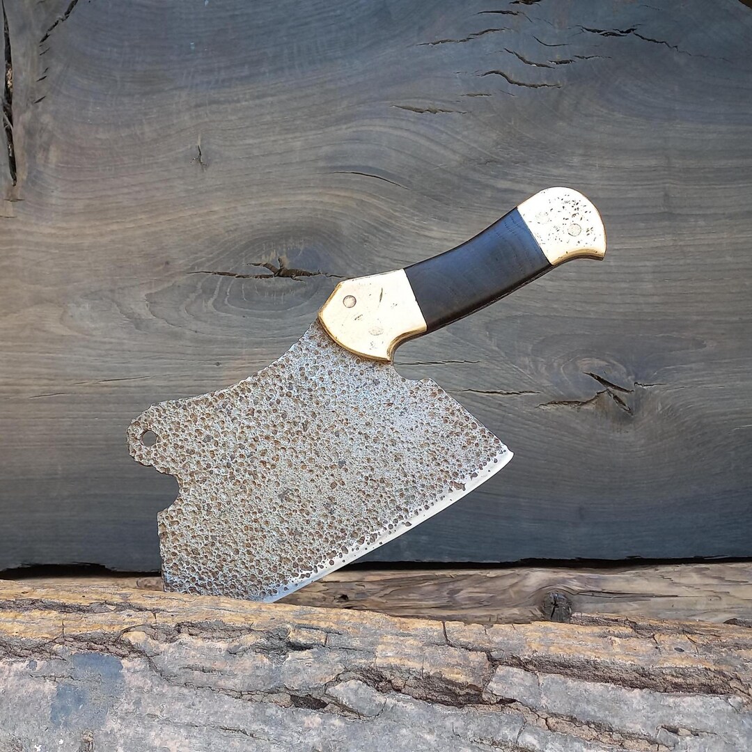 Restored Meat Cleaver: Antique Butcher Axe With Bog Oak Handle - Etsy