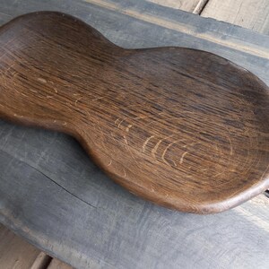 Hand Carved Bog Oak Curved Oval Bowl - Large Rustic Centerpiece ...