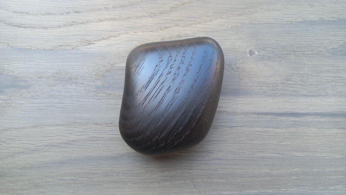 Bog Oak Wood Worry Stone - Hand Carved Anti-stress Palm Stone - Etsy
