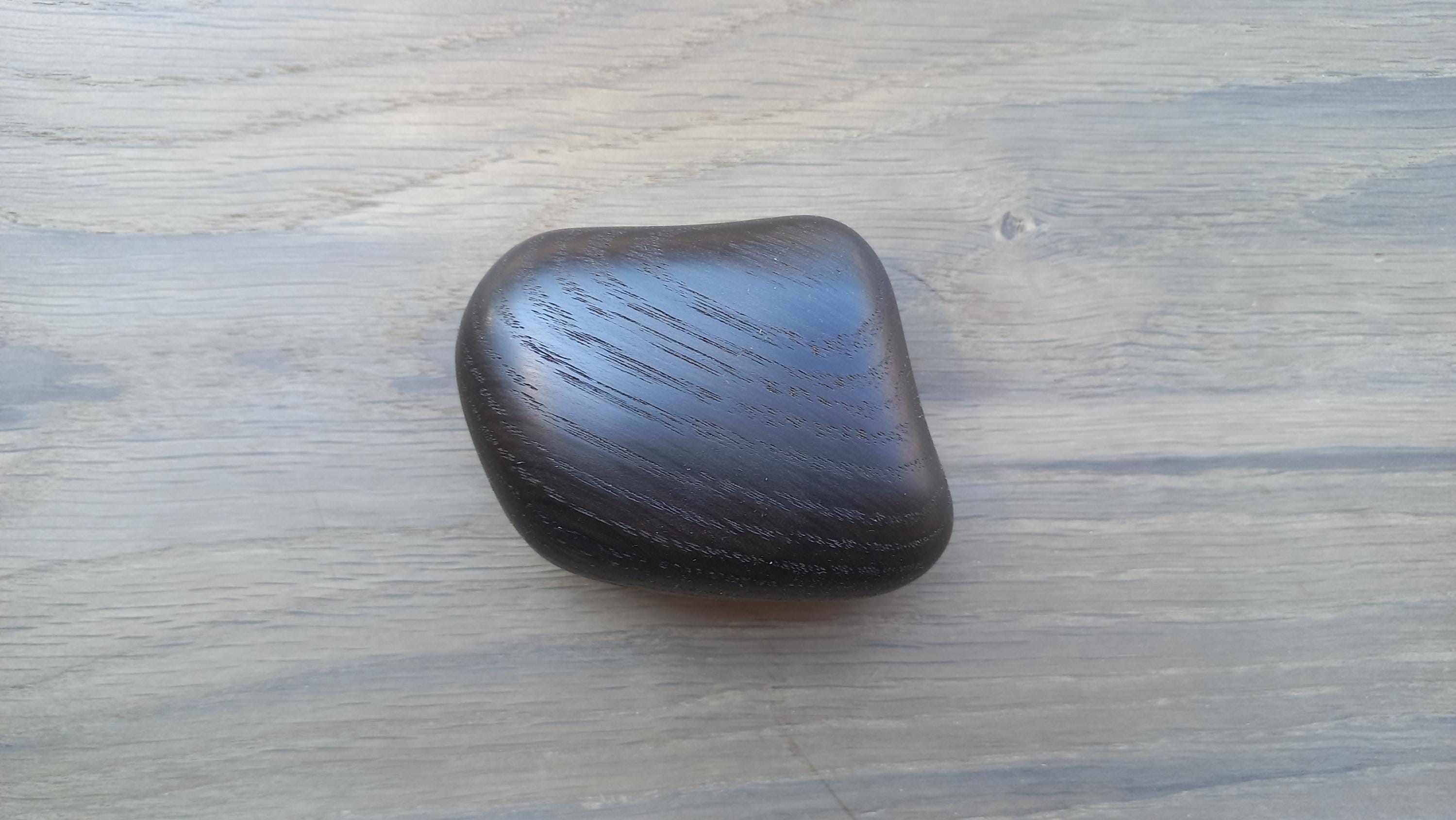 Bog Oak Wood Worry Stone - Hand Carved Anti-stress Palm Stone - Etsy