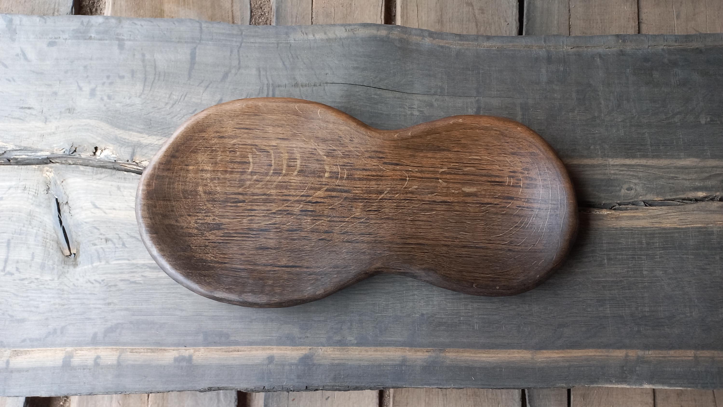 Hand Carved Bog Oak Bowl: Rustic Wooden Centerpiece (20" X 10") - Etsy