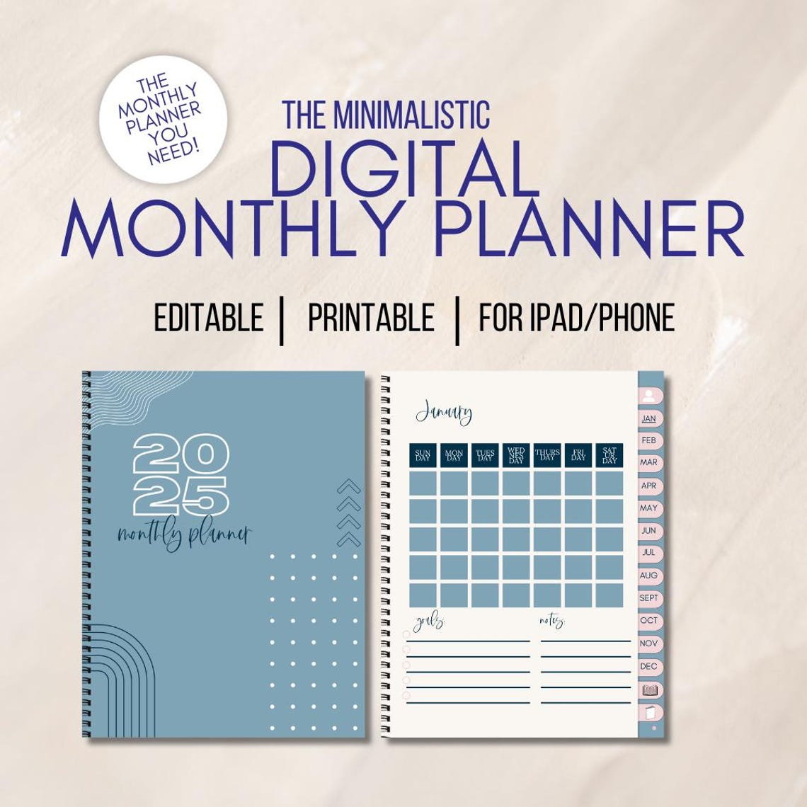 2025 Customizable Life Planner TEMPLATE | Digital Life Planner Easy ...