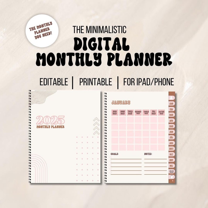 2025 Customizable Life Planner TEMPLATE | Digital Life Planner Easy ...
