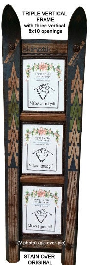 CUSTOMIZE Your TRIPLE Ski Frame Made in Vermont and Handcrafted Out of ...