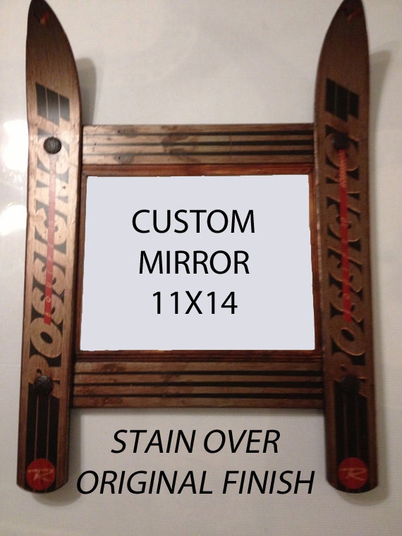 Custom Wooden Ski Picture Frame