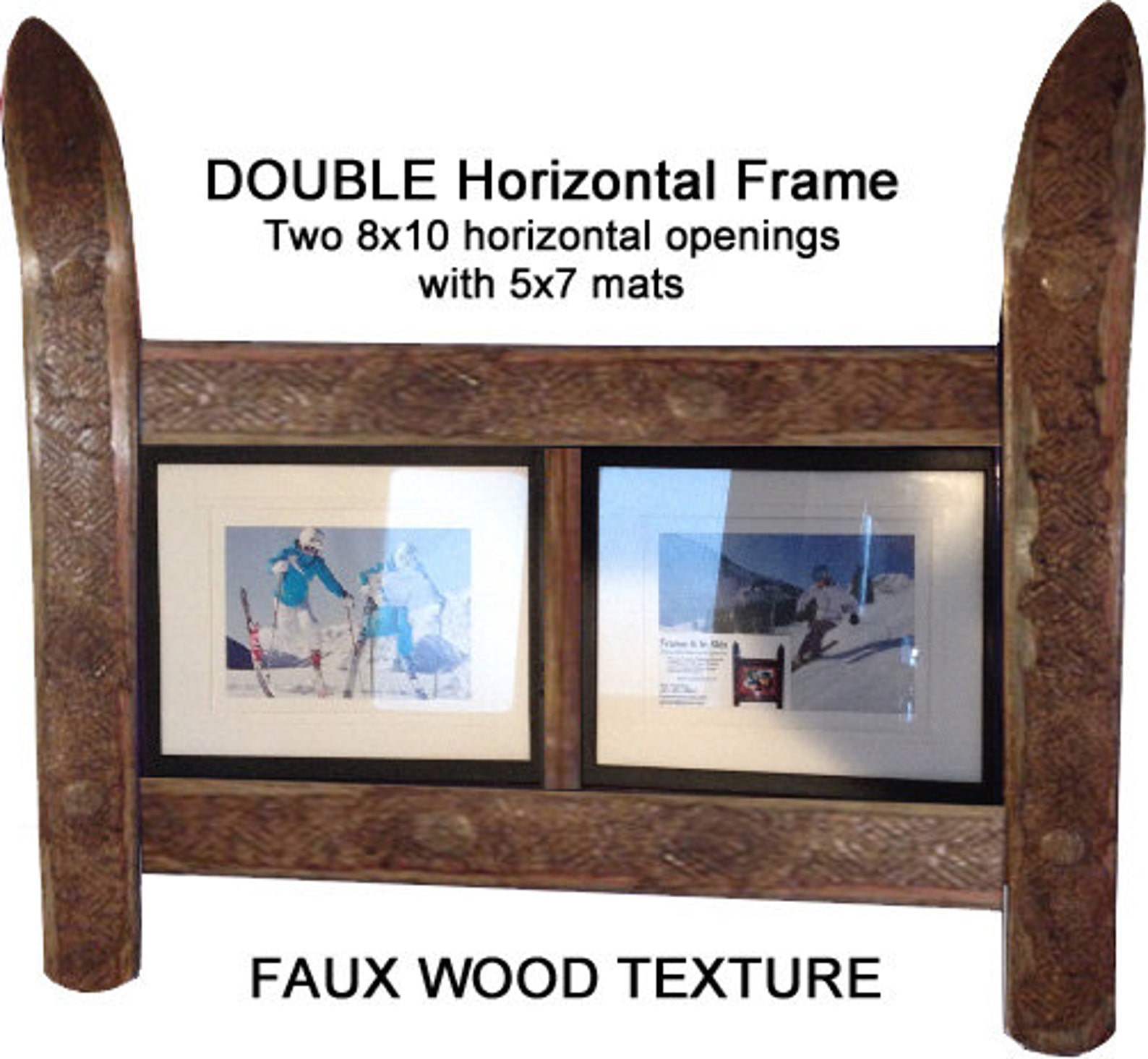 CUSTOMIZE Your Own DOUBLE Ski Frame Made in Vermont and Handcrafted Out ...