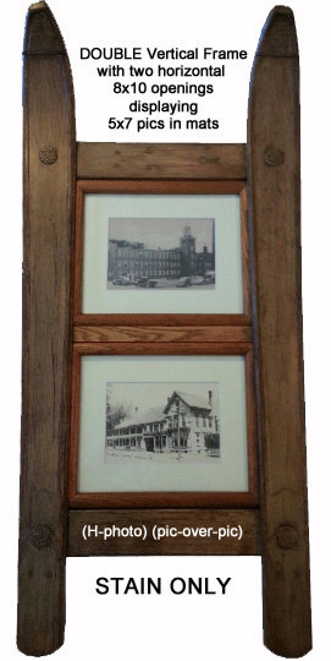 CUSTOMIZE Your Own DOUBLE Ski Frame Made in Vermont and - Etsy