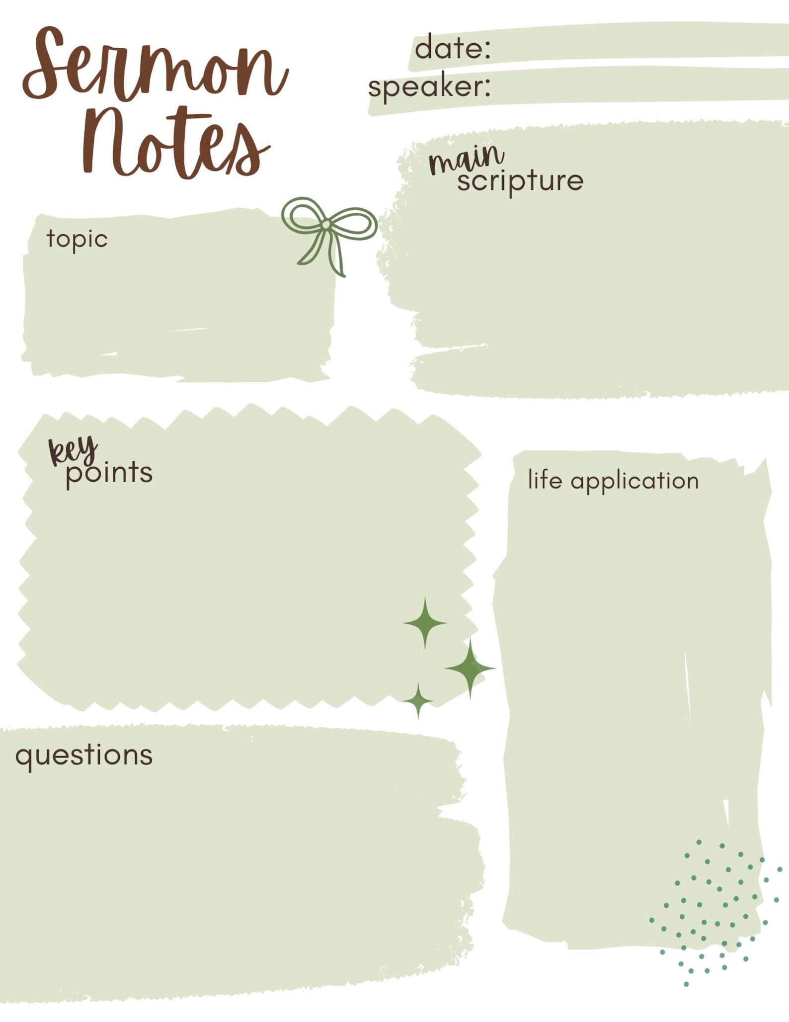 Sermon Notes Templates - Digital Download/compatible With Goodnotes ...