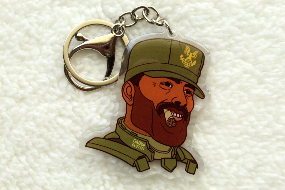 Chad Johnson Halo Meme Keychain - Etsy
