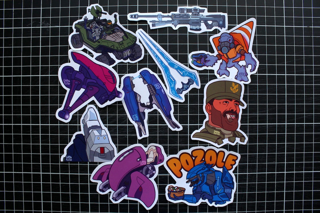 Halo Meme Weapon Vehicle Stickers - Etsy