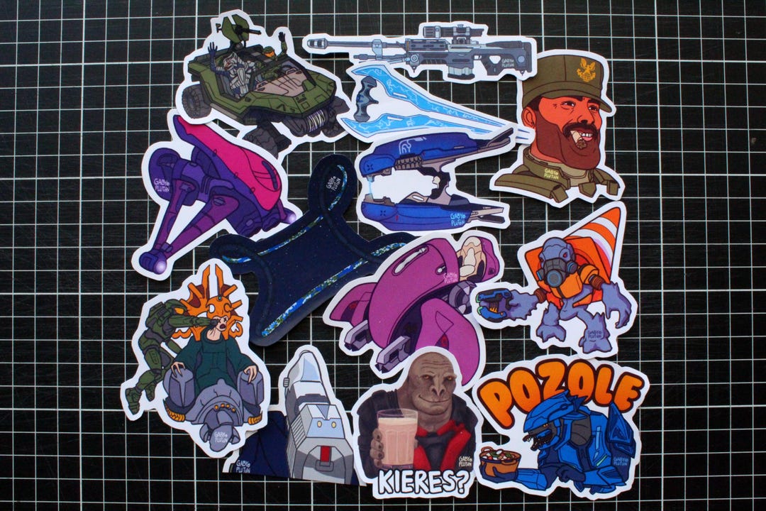 Halo Meme Weapon Vehicle Stickers - Etsy