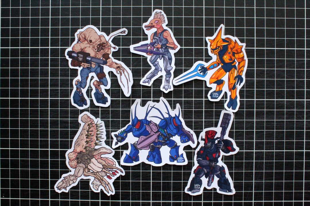 Halo Enemies Stickers - Etsy