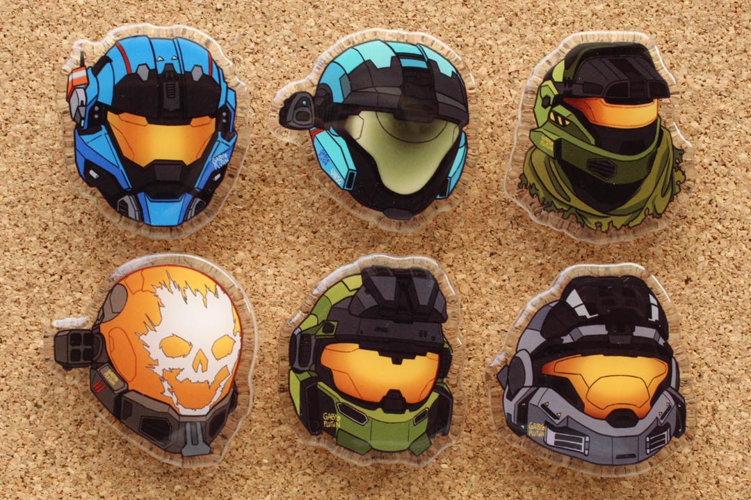 Noble Team Halo Acrylic Pins - Etsy