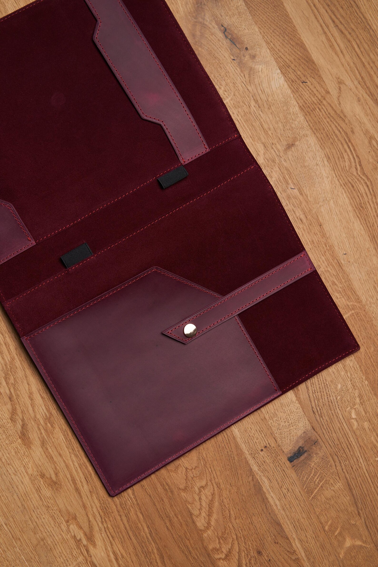 Leather Padfolio With Zipper, Custom Engraved Portfolio, Business ...