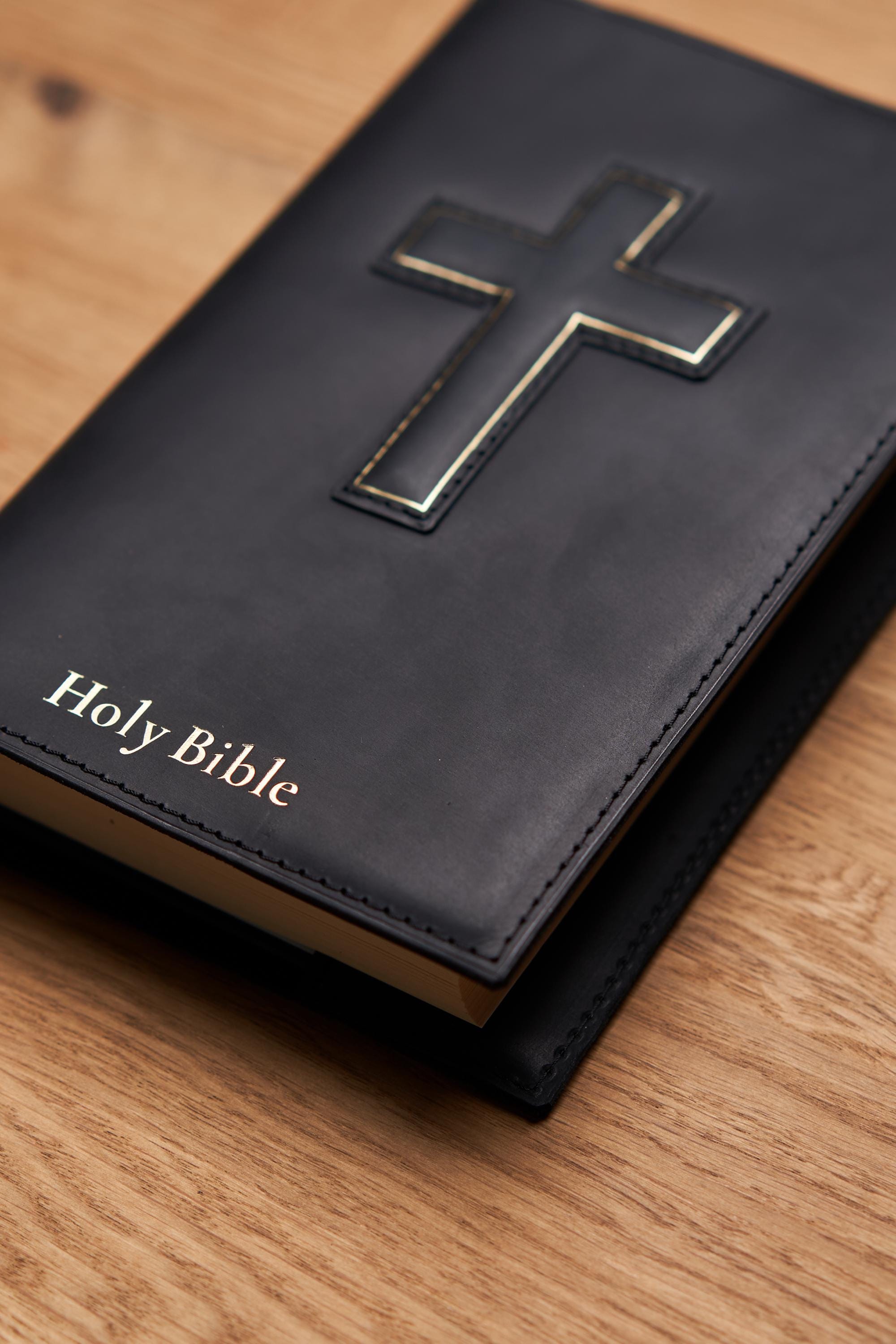 Custom Leather Bible Cover – Engraved Book Sleeve, Personalized Case ...