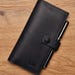 Handcrafted Leather Checkbook Cover – Handmade Slim Wallet, Engraved ...