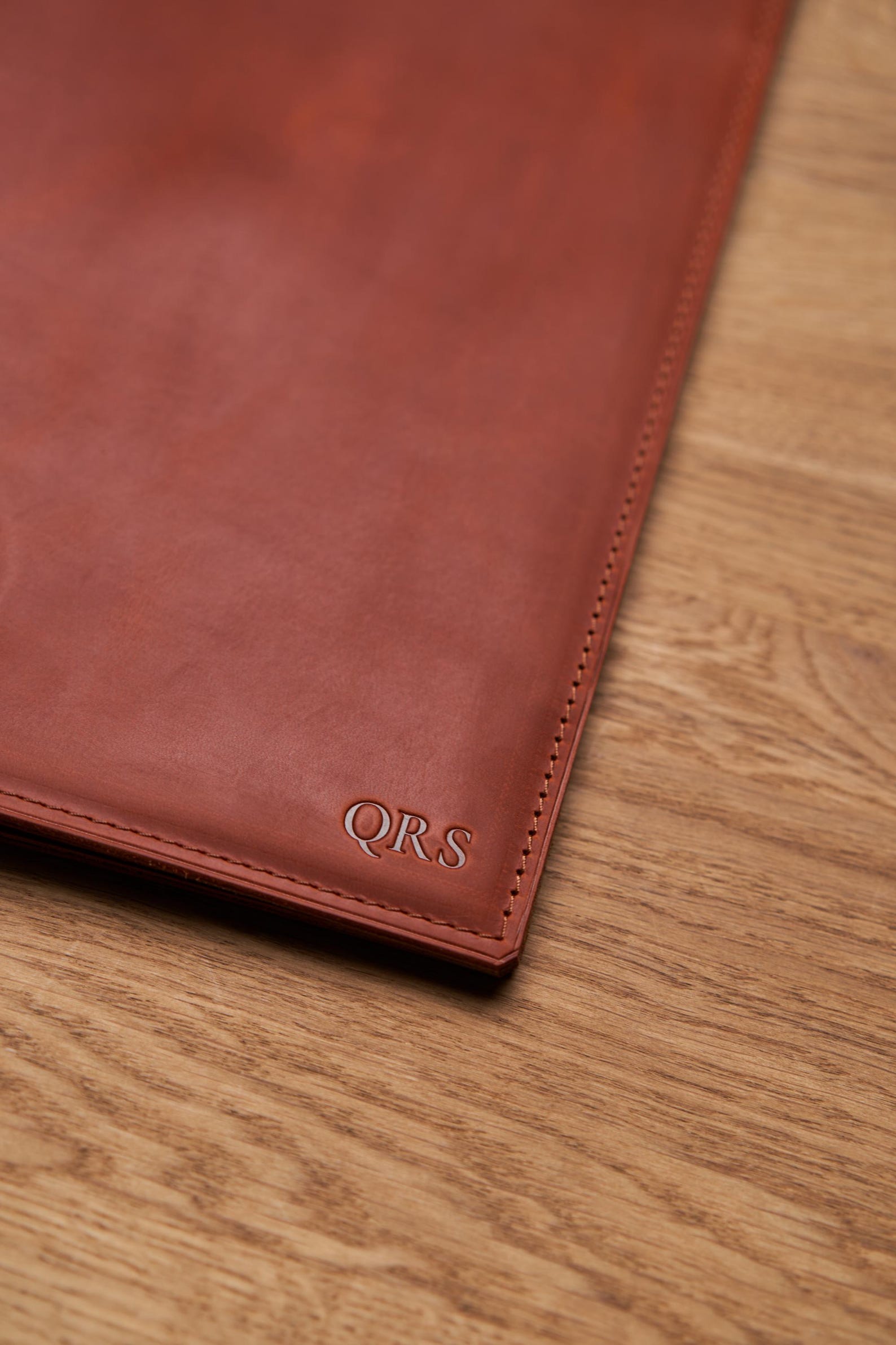 Leather A4 File Folders, Portfolio Binder, Engraved Organizer for ...