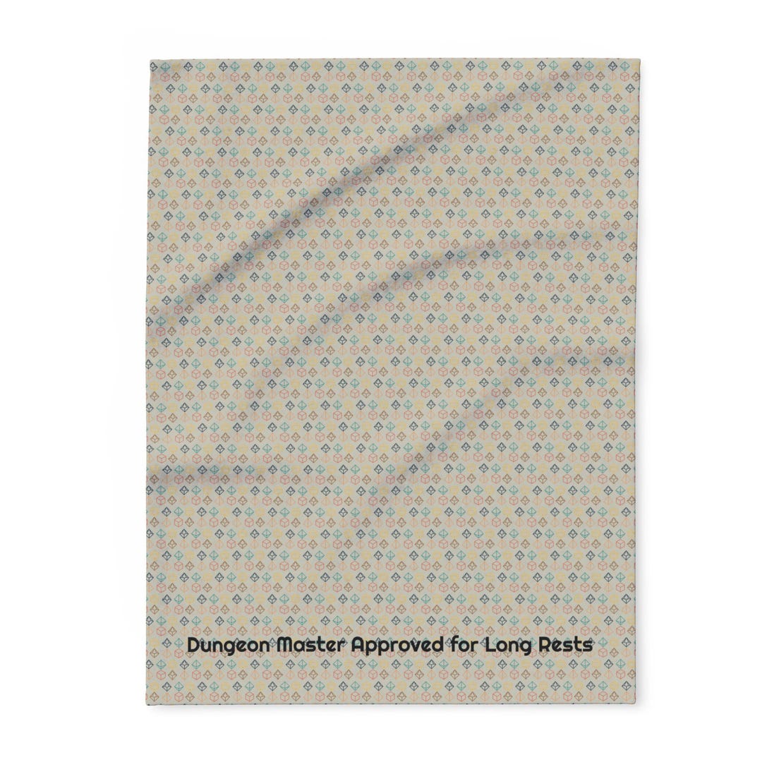 Dnd Dice Blanket, Cozy Throw for Game Night, Dungeon Master Approved ...