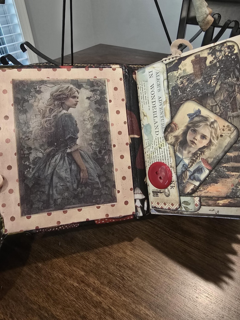 Alice in Wonderland Junk Journal Treasure Book - Etsy
