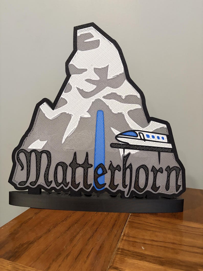 Alpine Adventure 3D Printed Pin Display Board – Matterhorn Inspired ...