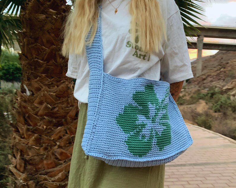 Crochet Pattern Coconut Girl Bag Crochet Hibiscus Flower Bag Crochet ...