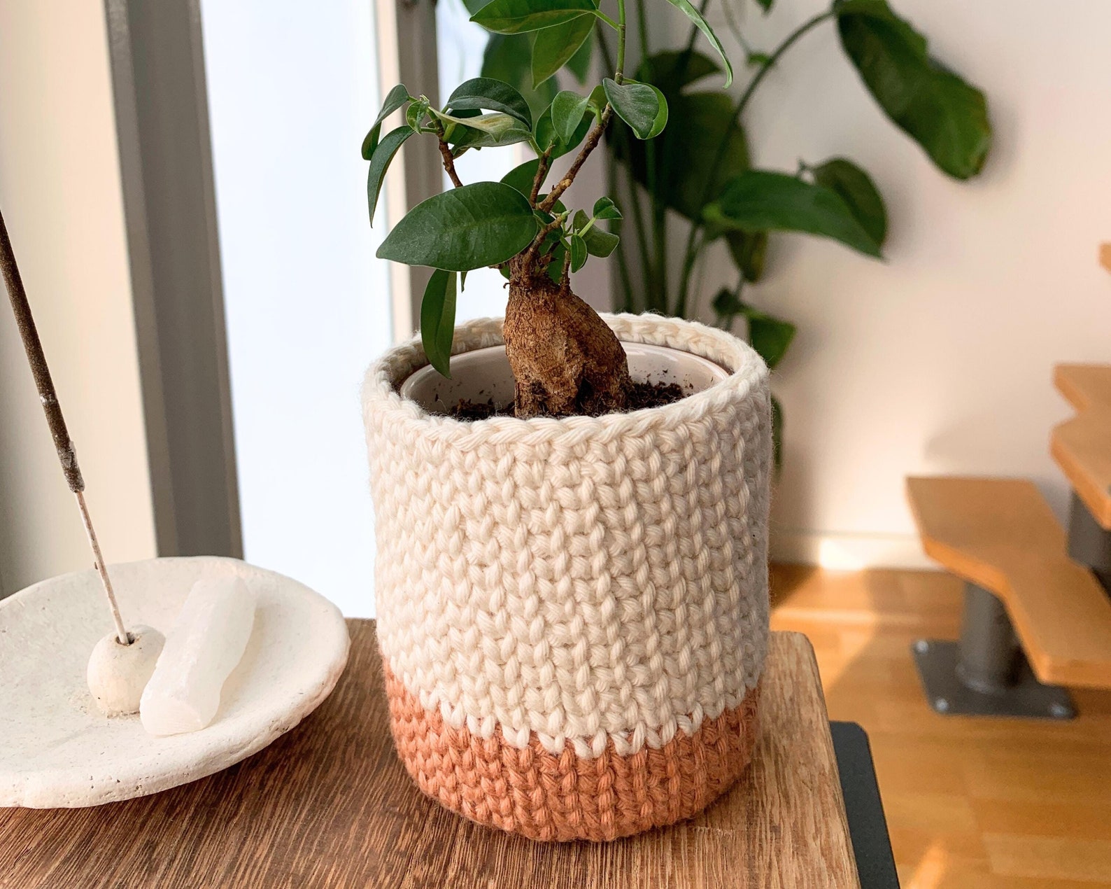 Crochet Pot Cover Pattern, Crochet Pot Holder, Plant Holder Crochet ...