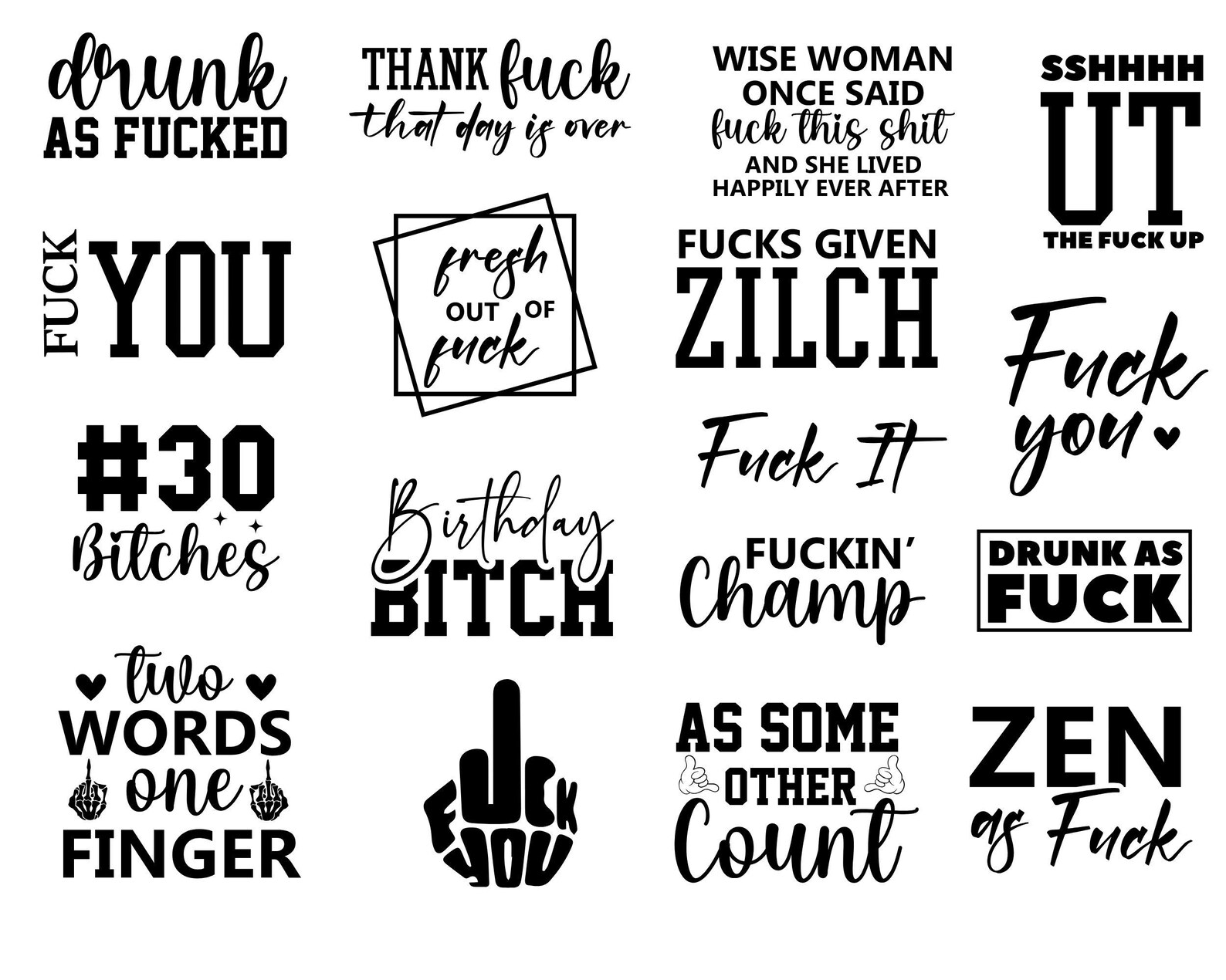 Adult SVG Bundle, Funny Adult Bundle, Adult Quotes SVG, Funny Quotes ...