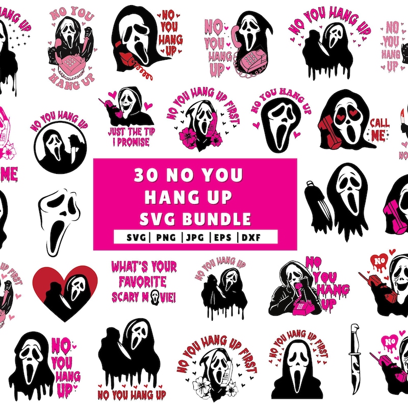 Ghost Face Clipart Svg - Etsy UK