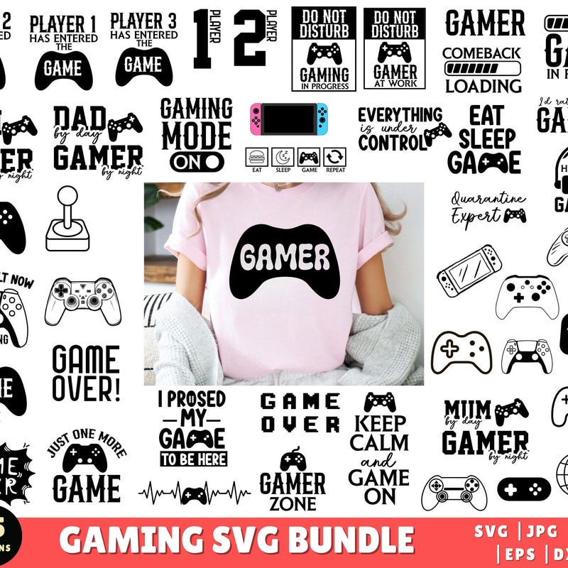Gaming Svg - Etsy