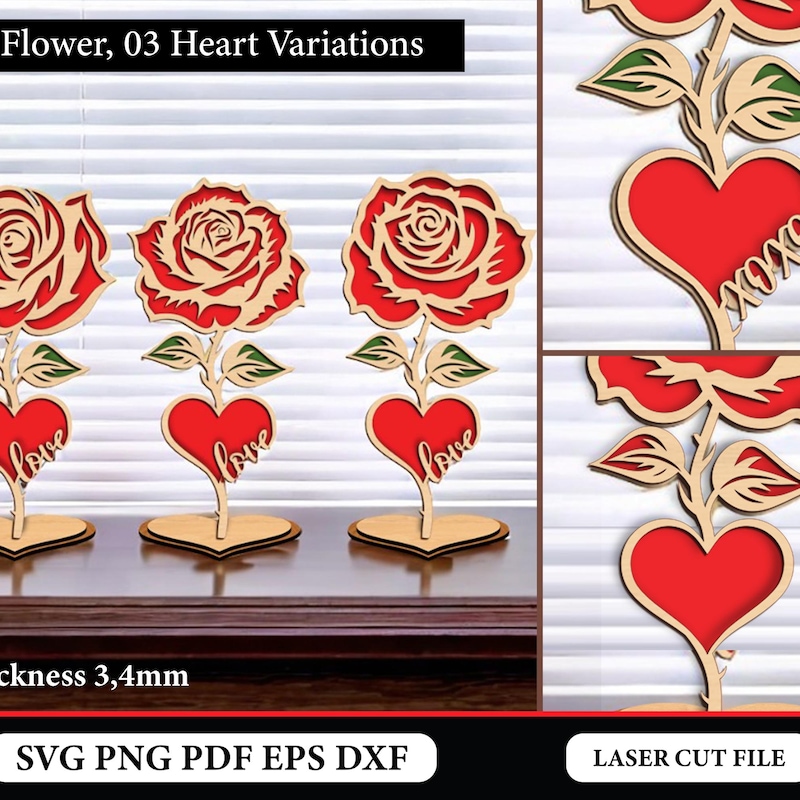 Wooden Ornament Valentine - Etsy