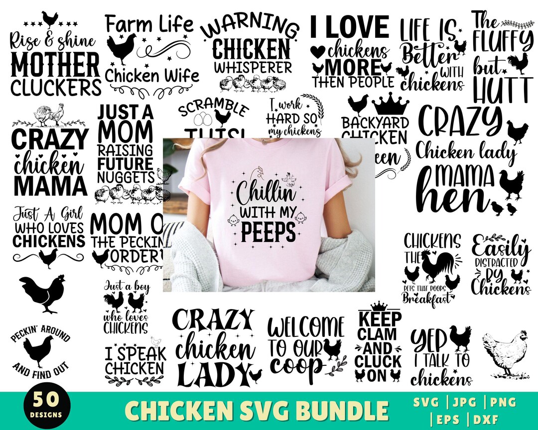 Chicken SVG Bundle, Chicken Egg Svg, Chicken Coop Svg, Farm Svg ...