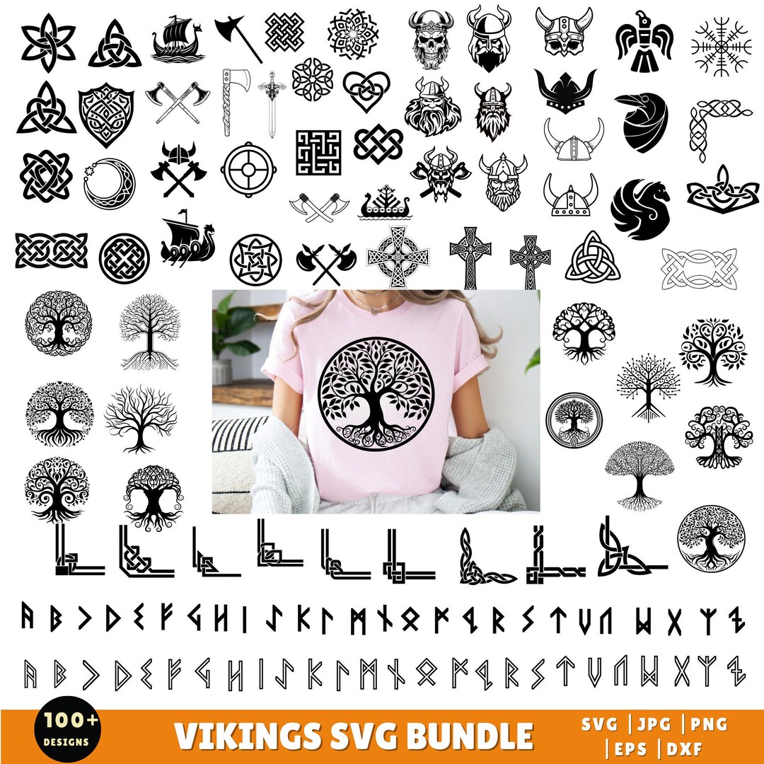Viking and Celtic SVG Bundle, Valhalla Svg, Viking Bundle Clipart ...