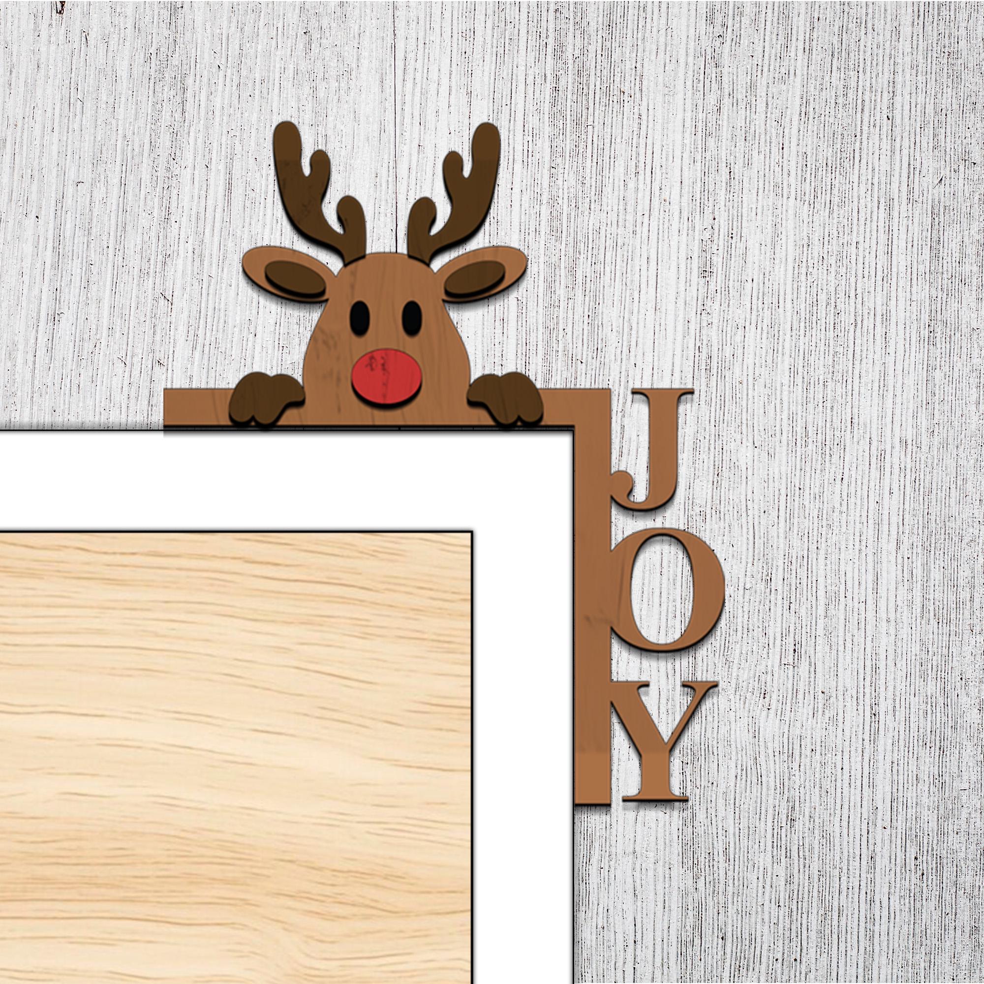 Christmas Door Corner Laser Cut Bundle, Christmas Door Hanger Design ...