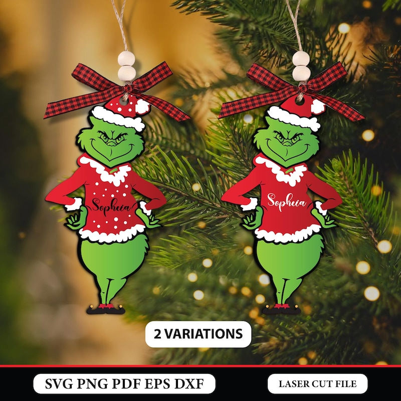 Grinch Tree Svg - Etsy