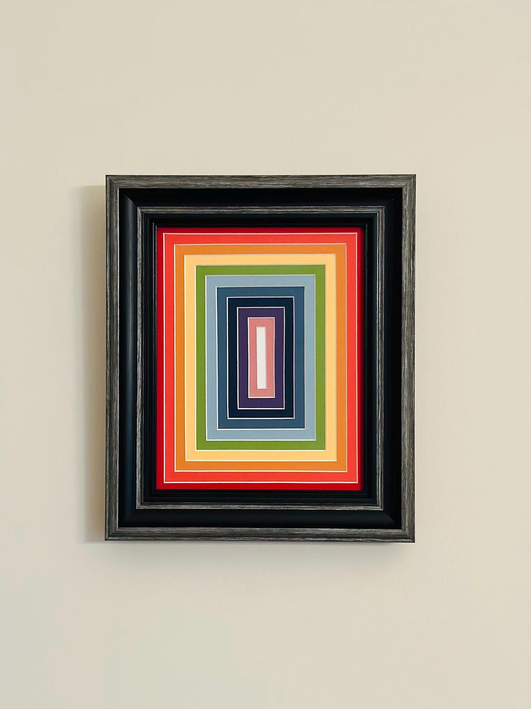 Colorful Layers Abstract Art: Framed Original Painting - Etsy