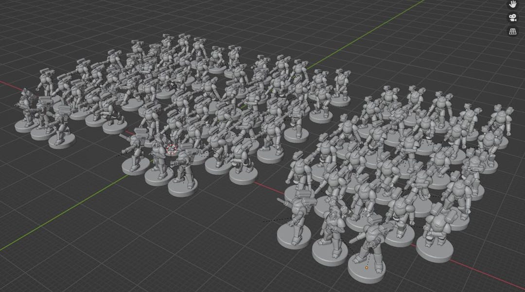 6mm Star Tribes Power Armor Stars (50+ Infantry) - Etsy