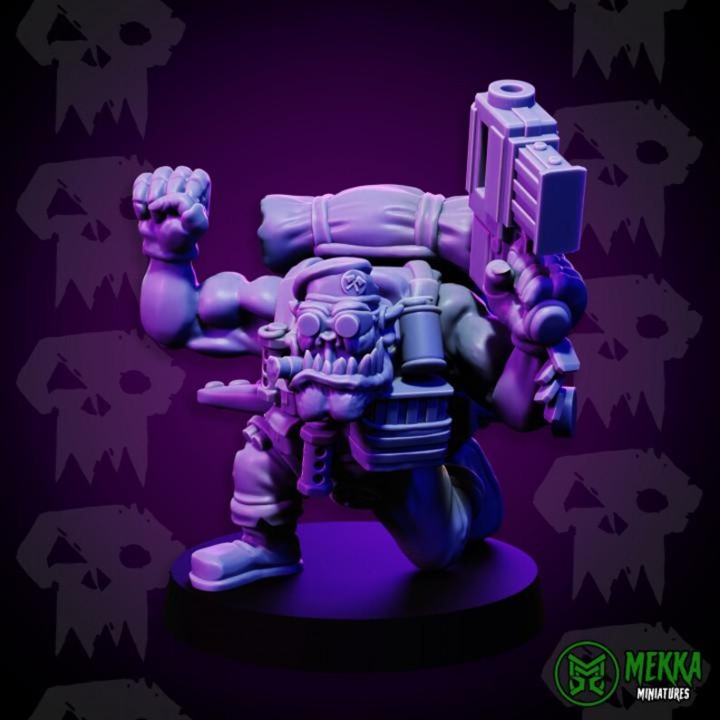 Ork Commando Team (five Models) - Etsy