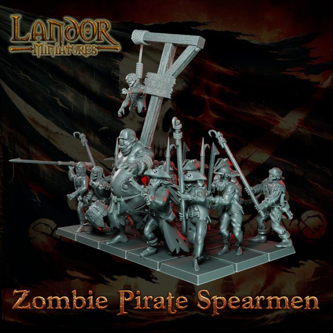 Zombie Pirate Pike Regiment (30~ Models) - Etsy
