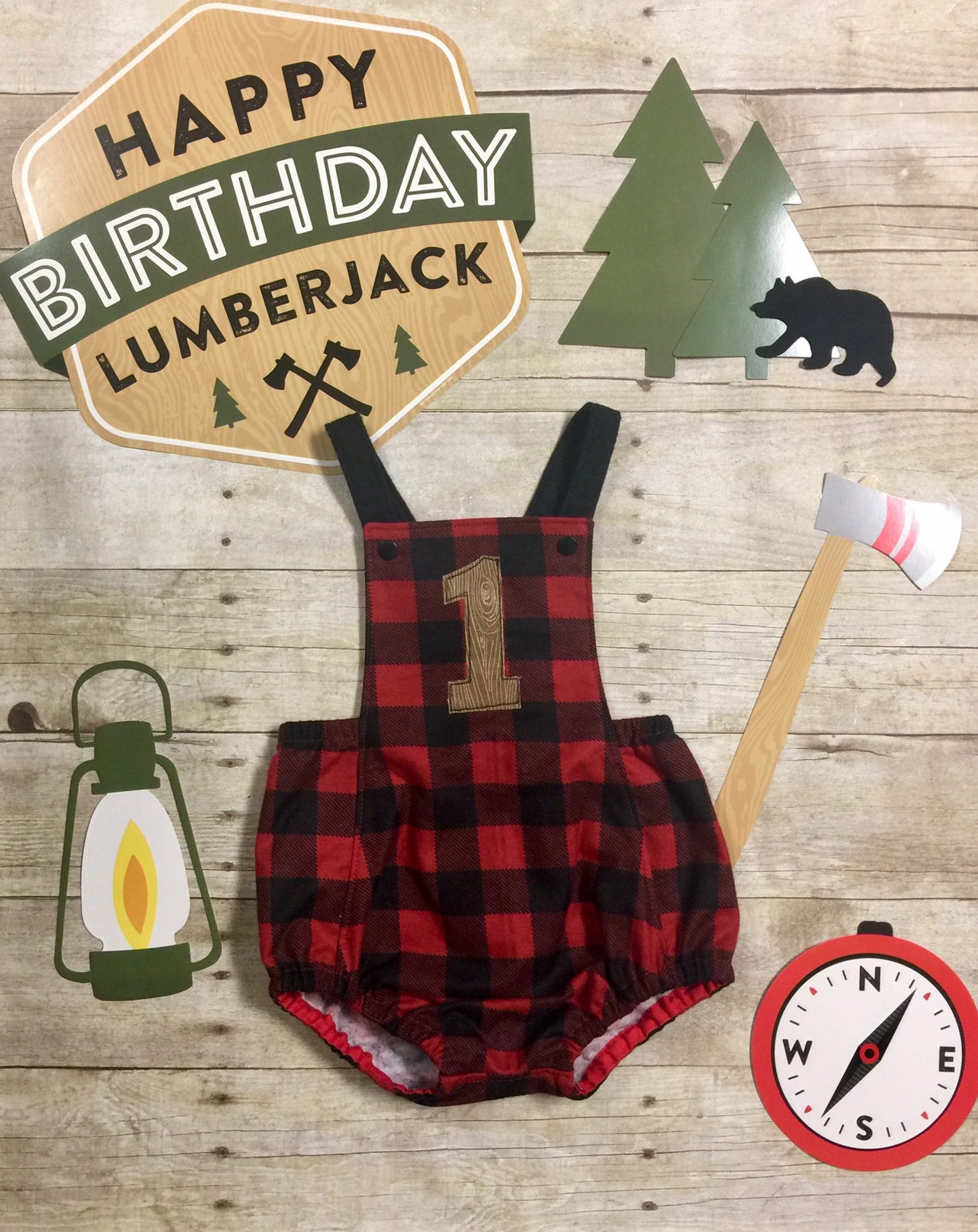 Lumberjack First Birthday Outfit Lumberjack 1st or 2nd | Etsy