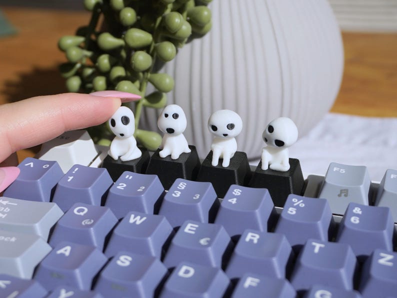 Kodama Studio Ghibli Keycap, Artisan Keycap, Custom ESC Keycap, Gaming Gift, Studio Ghibli Setup ...
