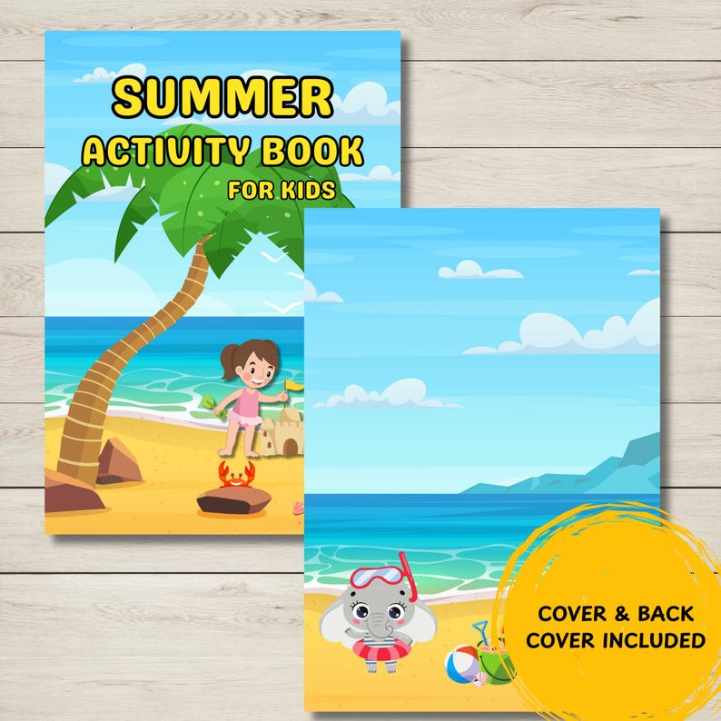 Summer Activity Book for Kids Printable Summer Activity Workbook for ...