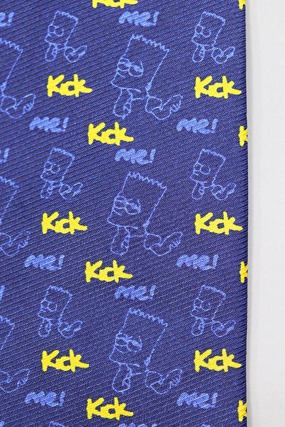 Vintage 1999 The Simpsons Bart Simpson “Kick Me” Tie - Gem