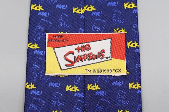 Vintage 1999 The Simpsons Bart Simpson “Kick Me” Tie - Gem