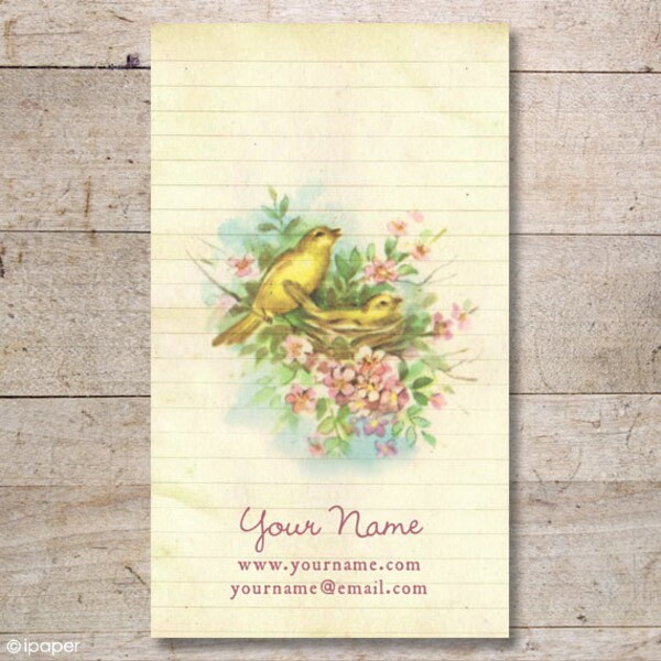 Bird Business Card - Etsy