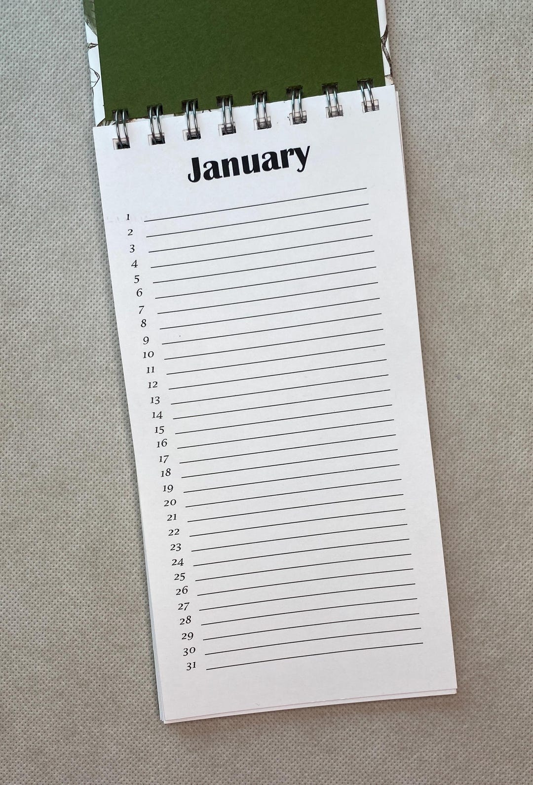 Birthday and Anniversary Date Book Printable Month Pages - Etsy