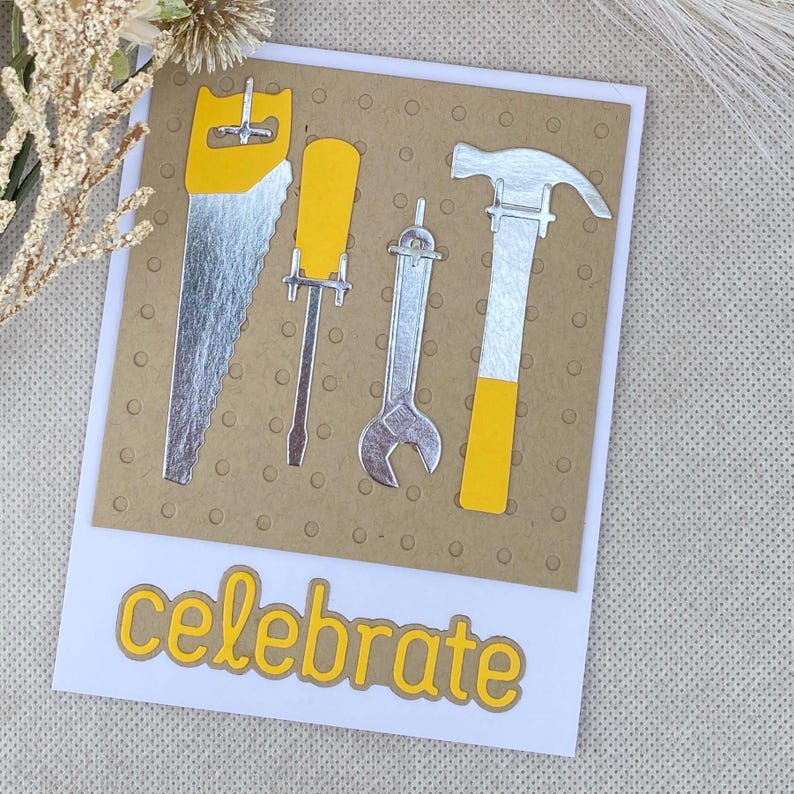 Handmade Celebrate Tool Card - Etsy
