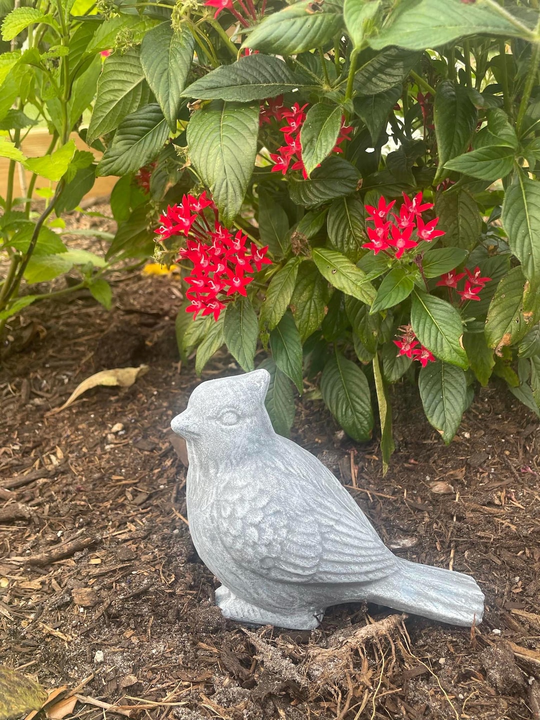 Elegant Stone Bird Statue – Durable Indoor/outdoor Figurine for Garden ...