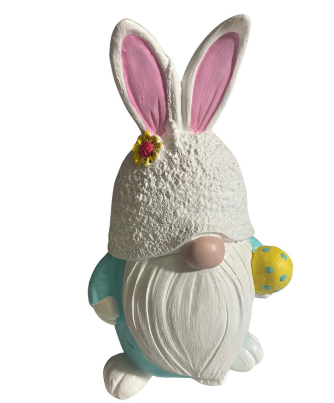 Painted Easter/spring Bunny Statue-indoor/outdoor Decor-garden Ornament ...